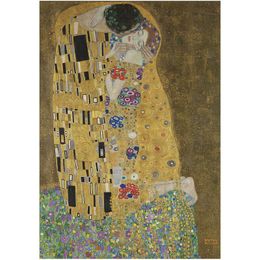 Art for the home Leinwandbild Kuss (Gustav Klimt) - Mehrfarbig