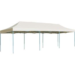 Faltzelt Pop-Up, Gartenpavillon, Faltzelt für Garten,Camping,Feier 3 x 9 m Creme KLI87939 MAISONCHIC