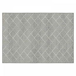 Outdoor-Teppich aus Polypropylen, 200 x 290 cm, grau - grau