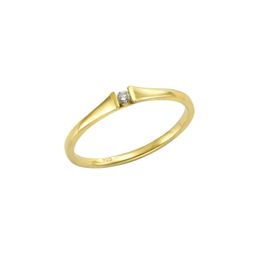 OROLINO Fingerring 585 Gold Brillant 0,04ct., gelb