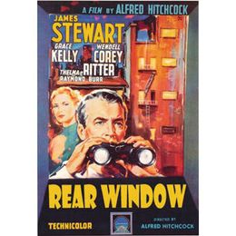 Close Up Das Fenster zum Hof Poster James Stewart, Grace Kelly, Raymond Burr