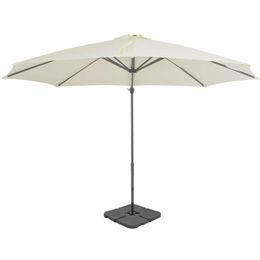 Sonnenschirm mit Schirmständer Sand Vidaxl Beige