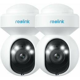 Reolink - 5MP wlan ptz Überwachungskamera mit smarter Erkennung & Spotlight, Farbige Nachtsicht, Auto-Tracking, E1 Outdoor, 2 Pack