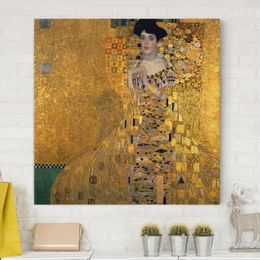 MICASIA Leinwandbild Gustav Klimt - Kunstdruck Bildnis der Adele Bloch-Bauer i - Quadrat 1:1 -Jugendstil Größe HxB: 30cm x 30cm