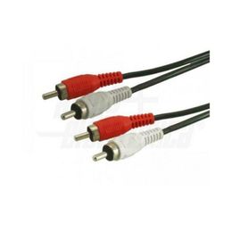 Kabel von 2 rca audio stecker auf 2 rca audio stecker 1,5mt 17-009b - Alpha Elettronica