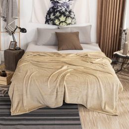 Minkurow - Plaid Sofa Fleece Decke – Überwurf 100x120, Plaid Sofa Flanell 1 Person Weich und Warm Braun