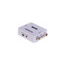 HDMI-zu-AV-Videokonverter-Adapter – Weiß