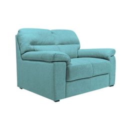 2-Sitzer Sofa mit quadratischen Füßen in teal - Alenda