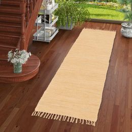 Pergamon Baumwolle Natur Teppich Läufer Jolly Cotton Sand - 90x160 cm