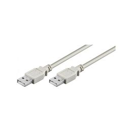 USB-Kabel Typ a - Typ a St/St 1,80m grau (93375) - goobay