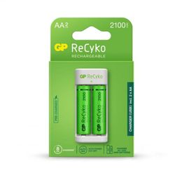 Battery USB-Ladegerät mit 2 wiederaufladbaren 1,5V aa 2100mAh Batterien enthalten - GP