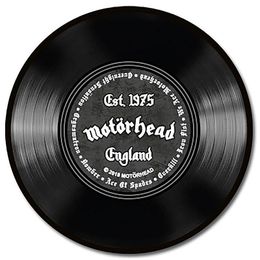 Motörhead Teppich rund Schallplatte schwarz, bedruckt, 100 % Polyamid, mit rutschfester Rückseite.