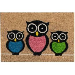 Siena Home - Kokosmatte Coco Owls 40 x 60 cm