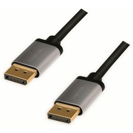 DisplayPort-Kabel CDA0102, Stecker/Stecker, Alu, 4k, 3 m - Logilink