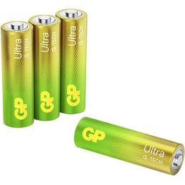 Ultra Mignon (AA)-Batterie Alkali-Mangan 1.5 v 4 St. - Gp Batteries