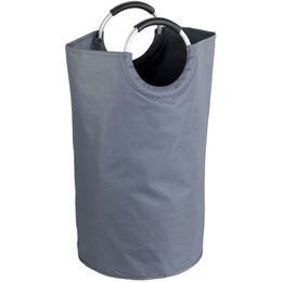 Wenko Wäschesammler Jumbo Anthrazit, Multifunktionstasche, 69 l , Grau, Polyester anthrazit, Aluminium aluminium, Kunststoff pvc/pu und sonstige schwarz