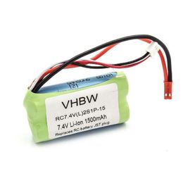 Li-Ion Akku 1500mAh (7.4V) kompatibel mit Modellbau mjx rc Helicopter F45, F645 - vhbw