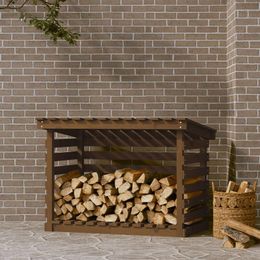 Haardhoutrek 108x73x79 cm massief grenenhout honingbruin - vidaXL