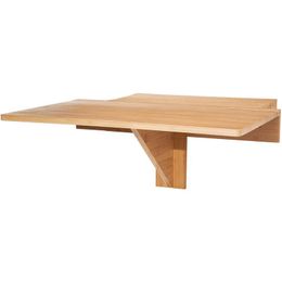 Spetebo Holz Wandtisch klappbar - 60 x 40 cm - Klapptisch platzsparend zur Wandmontage - Küchentisch Esstisch Bistrotisch Buffettisch Hängetisch