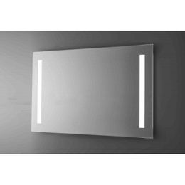 LED-beleuchteter Badezimmerspiegel mit sandgestrahlter Front 110x80 cm