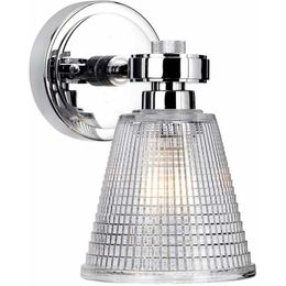 etc-shop - Wandlampe Leuchte Spiegellampe led Badezimmerleuchte Glas Treppenhauslampe chrom