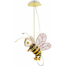 Globo - Kinder Zimmer Pendel Leuchte Honig Biene Hänge Lampe Flügel Hornisse 15725