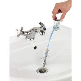 12er Set Haarfänger Abfluss Sieb Waschbecken Dusche Abflusssieb Badewanne - blau - Wenko