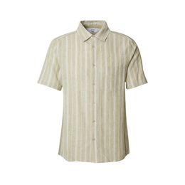 DAN FOX APPAREL Hemd 'Ole' Herren Gr&ouml;&szlig;e XL beige / sand / wei&szlig;