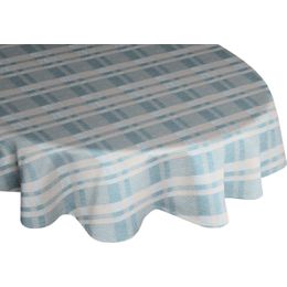 Tischdecke WIRTH "LAUFENBERG" Tischdecken Gr. B/L: 130 cm x 190 cm, oval, blau Tischdecken