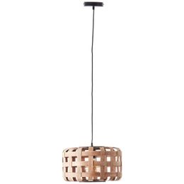 Pendelleuchte Brilliant "Woodline" Lampen Gr. 1 flammig, Ø 36,00 cm, schwarz (natur, schwarz) Pendelleuchten und Hängeleuchten