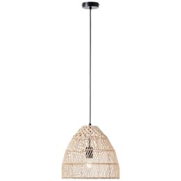 Pendelleuchte Brilliant "Minster" Lampen Gr. 1 flammig, Ø 35 cm Höhe: 120 cm, beige (natur, weiß) Pendelleuchten und Hängeleuchten