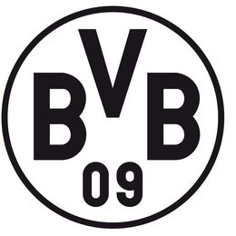 Wandtattoo Wall-Art "BVB Borussia Schriftzug mit Logo" Wandtattoos Gr. B/H/T: 100 cm x 100 cm x 0,1 cm, -, schwarz Wandtattoos Wandsticker