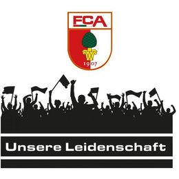 Wandtattoo Wall-Art "FC Augsburg Leidenschaft Fans" Wandtattoos Gr. B/H/T: 120 cm x 64 cm x 0,1 cm, -, bunt (mehrfarbig) Wandtattoos Wandsticker