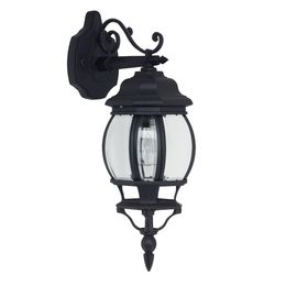 Außen-Wandleuchte Brilliant "Istria" Lampen Gr. 1 flammig, Ø 16 cm Höhe: 50 cm, schwarz Außenwandleuchten