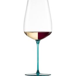 Weinglas Eisch "INSPIRE SENSISPLUS, Made in Germany" Trinkgefäße Gr. Ø 10,0 cm x 25,3 cm, 740 ml, 2 tlg., blau (aqua) Weingläser und Dekanter