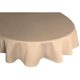 Tischdecke WIRTH "WIESSEE" Tischdecken Gr. Ø 160 cm, rund, beige (natur) Tischdecken