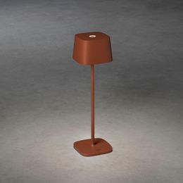 LED Tischleuchte Konstsmide "Capri" Lampen Gr. Ø 10 cm Höhe: 36 cm, orange (terrakotta) LED Tischlampen