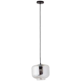 Pendelleuchte Brilliant "Kleon" Lampen Gr. Ø 24,00 cm, schwarz (schwarz, rauchglas) Pendelleuchten und Hängeleuchten