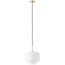 Pendelleuchte Brilliant "Kleon" Lampen Gr. Ø 24,00 cm, weiß (weiß, messingfarben gebürstet) Pendelleuchten und Hängeleuchten