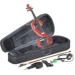 Stagg E-Violine EVN 4/4 MRD 4/4 Silent Violinen Set