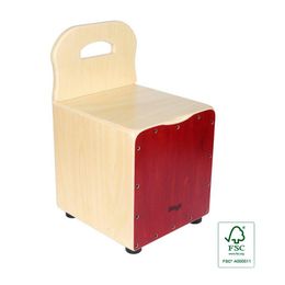 Stagg Cajon Basswood Kinder-Cajon mit EasyGo-Rückenlehne