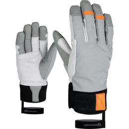 Ziener Skihandschuhe GAMINUS AS(R) PR glove mountaineeri dusty grey.new orange