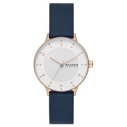 Mendler Quarzuhr SKAGEN "RIIS, SKW3090" Armbanduhren blau Damen Quarzuhren