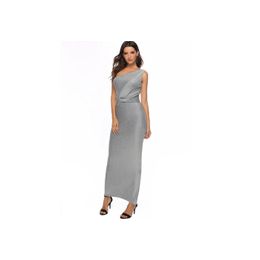 TZTA Trading UG Dirndl Damenmode Sommerkleid One Shoulder Seidenkleid Einfarbiges Kleid (1-tlg)