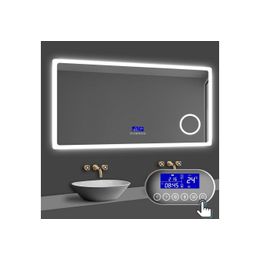 duschspa Badspiegel 80-160 cm Uhr