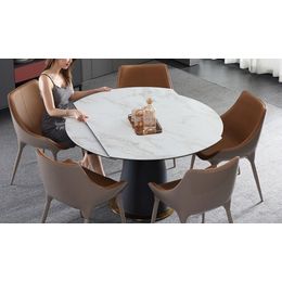 JVmoebel Esstisch, Esszimmer Tische Tisch Design Edelstahl Luxus Möbel Esstisch