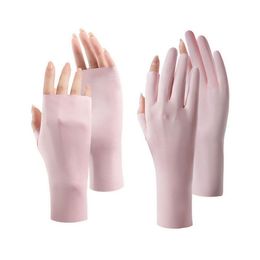 Achiount Reithandschuhe Fingerlose Handschuhe Sonnenschutz Handschuhe Fingerless Gloves