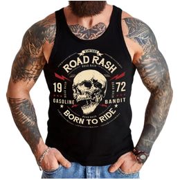 Gasoline Bandit® Tanktop für Biker Racer Motorrad Fans: Road Rash