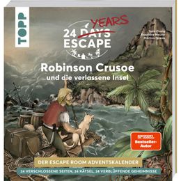 24 DAYS ESCAPE - Der Escape Room Adventskalender: Daniel Defoes Robinson Crusoe und die verlassene Insel - Yoda Zhang, Taschenbuch