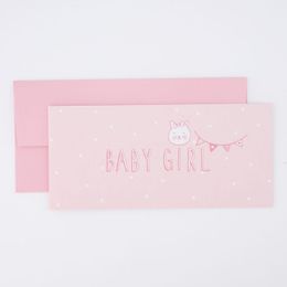 TK Maxx Rosafarbene Baby Girl Geschenkkarte mit kleinem Extra
